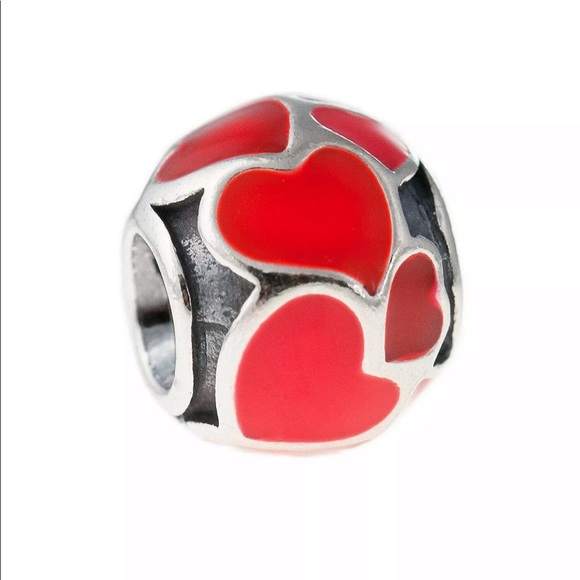 Pandora | Jewelry | Rare Authentic Pandora Red Hot Love Charm | Poshmark